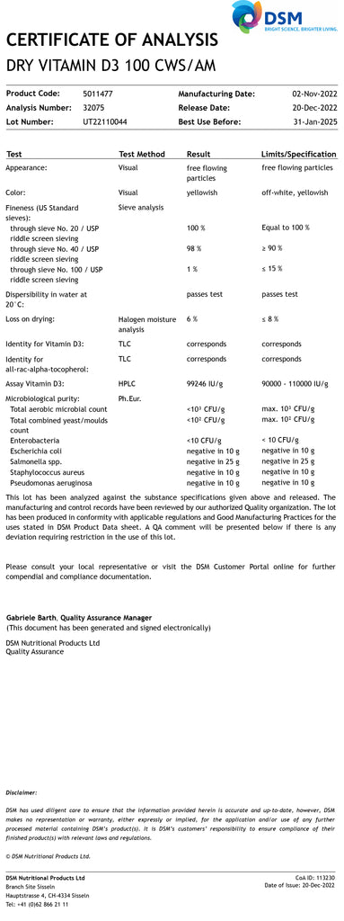 Vitamine D3 Quali®-D en gélules - Immunité renforcée - Nutrielement